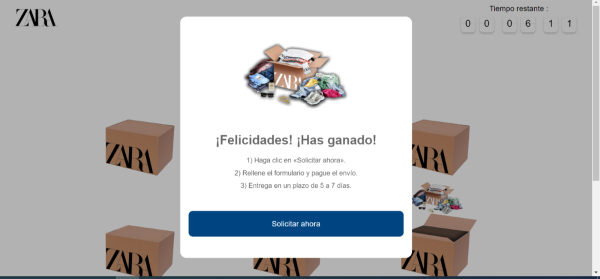 Zara no ha organizado un acto benéfico en el que distribuye cajas ...